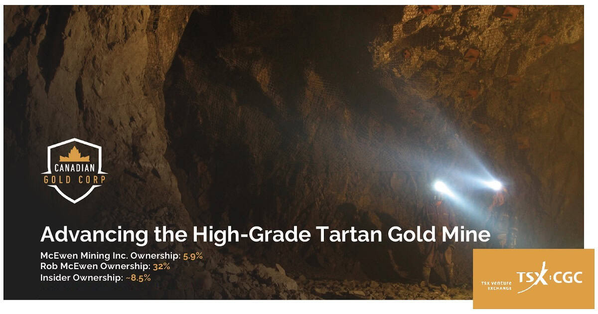 Canadian Gold Corp Advances Tartan Lake Mine Project with Backing from ...